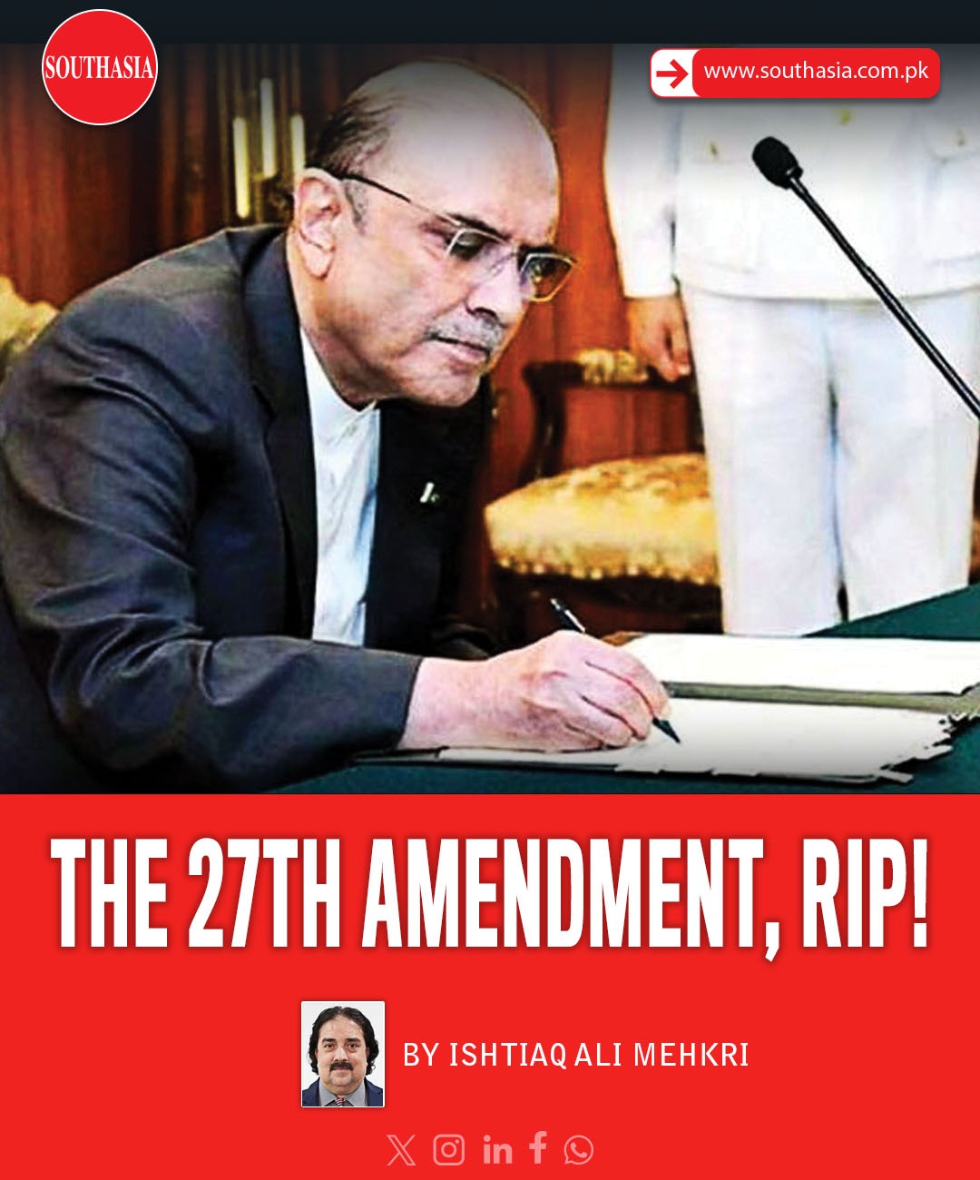 The 27th Amendment, RIP! | SouthAsia